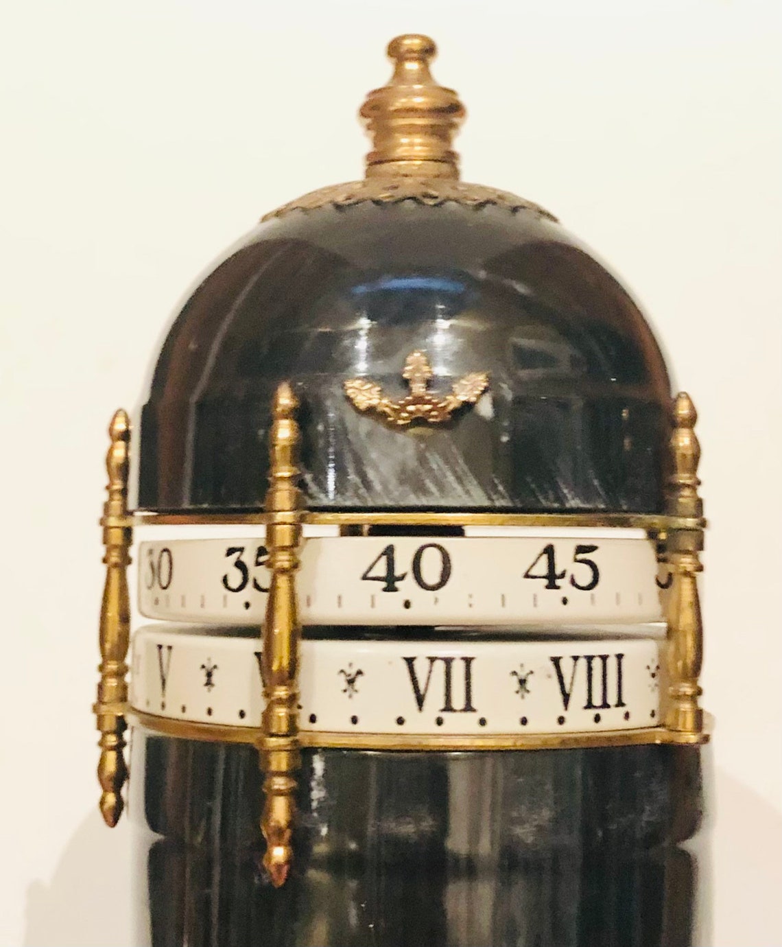 Rare Malachite French Annular Clock Enamel Dial Bronze Ormolu - Etsy