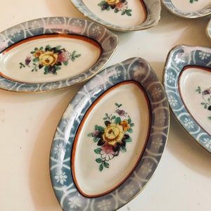 Antique Noritake Japan Open Salts Lusterware Salt Cellars 6 Salt Dishes ...