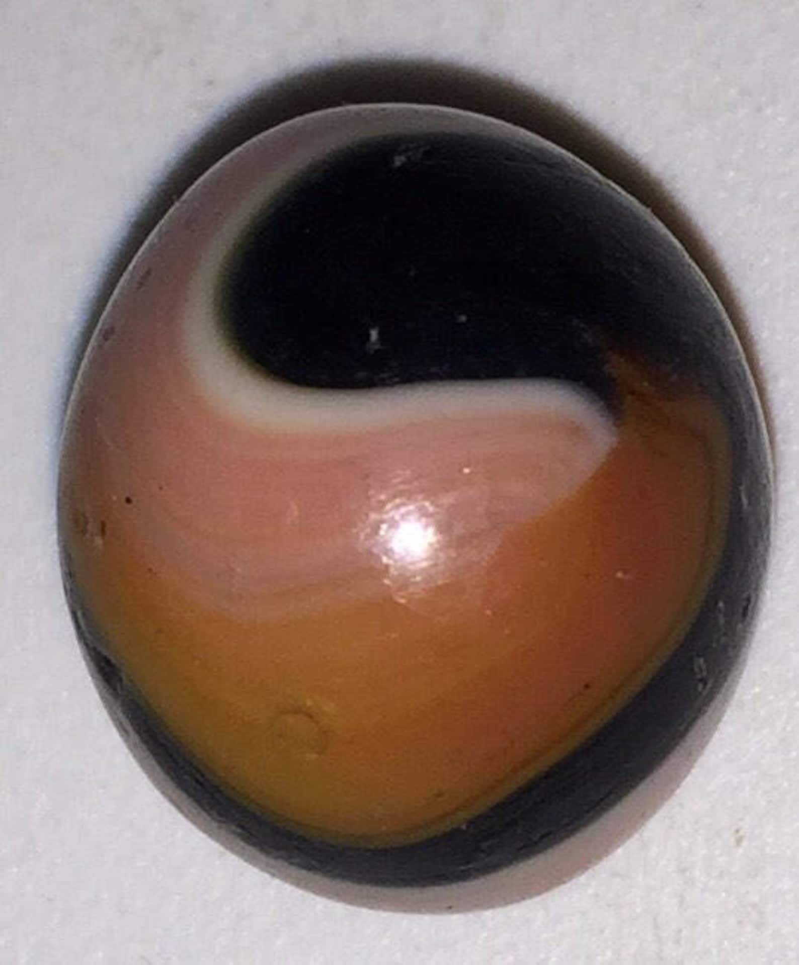 Egg Shaped Vintage Akro Agate Marble Dug in West Va in 1980s Super Rare ...