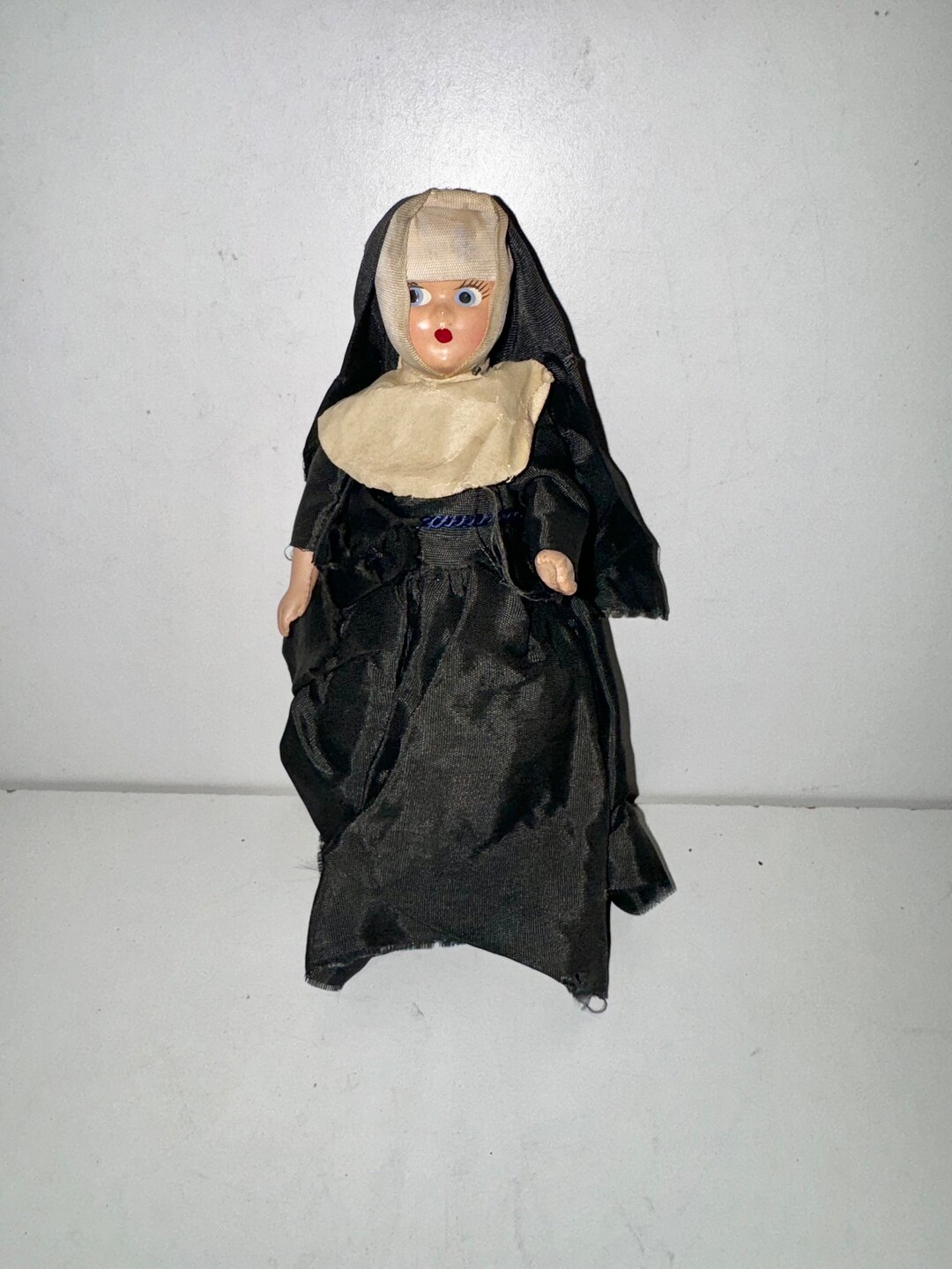 Vintage Nancy Ann Bisque Storybook Nun Doll Composition Jointed Arms ...