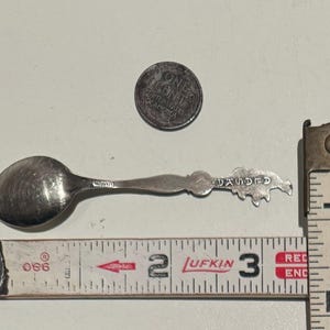 Miniature Vintage Sterling Silver Alaska Spoon Gold Miner Panning for ...