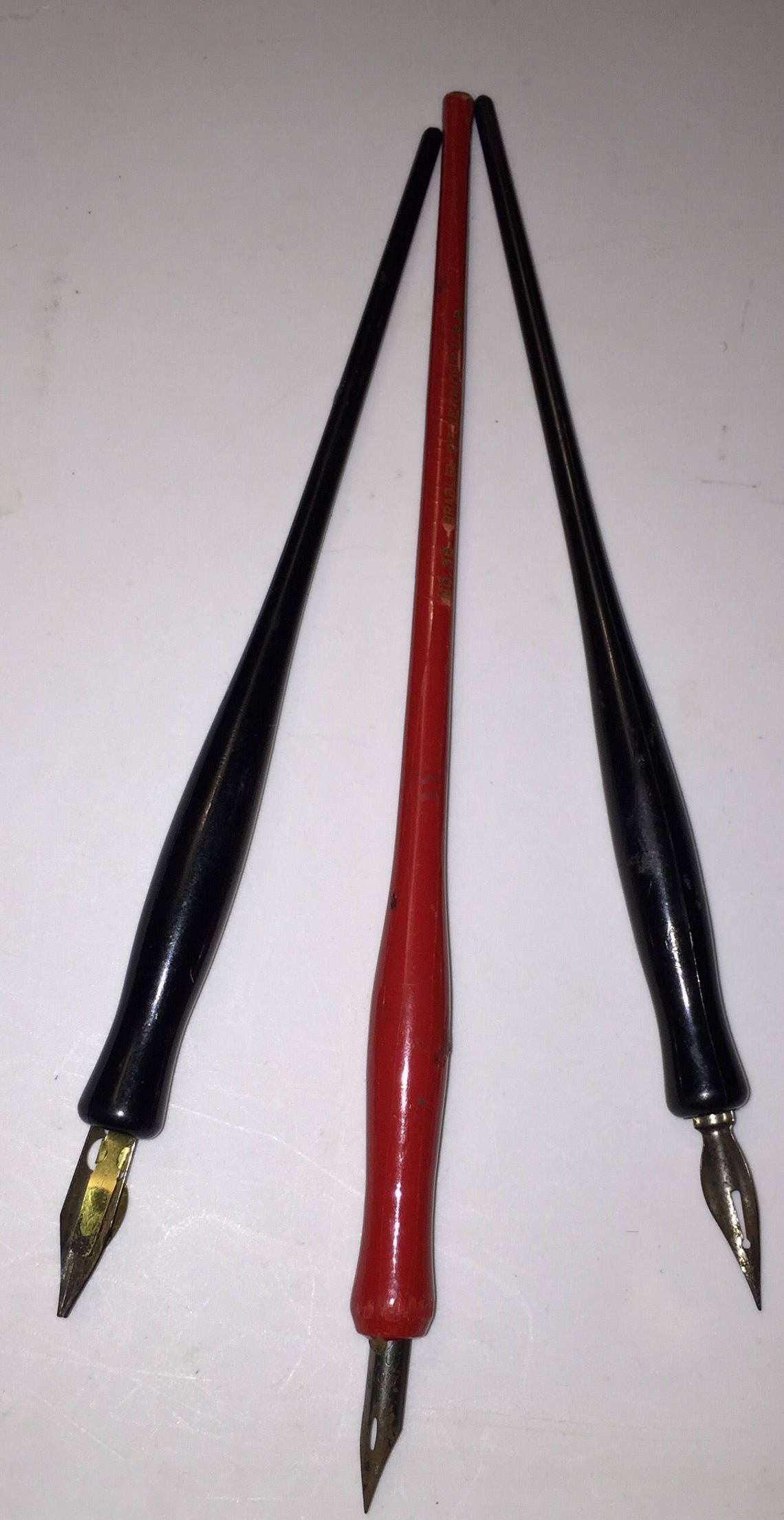 Dip Pen Collection 3 Lightweight Wooden Antique Calligraphy | Etsy