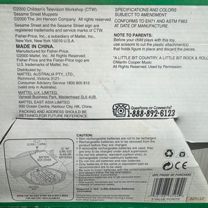 Vtg Fisher Price Country Elmo Sings Battery Operated CTW Sesame Street ...