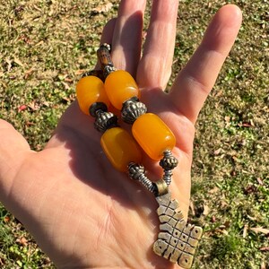 Vintage African Coptic Cross Pendant Necklace Eritrea Ethiopia Africa ...