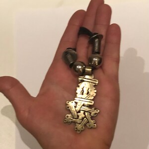 Vintage African Coptic Cross Pendant Necklace Eritrea Ethiopia Africa ...