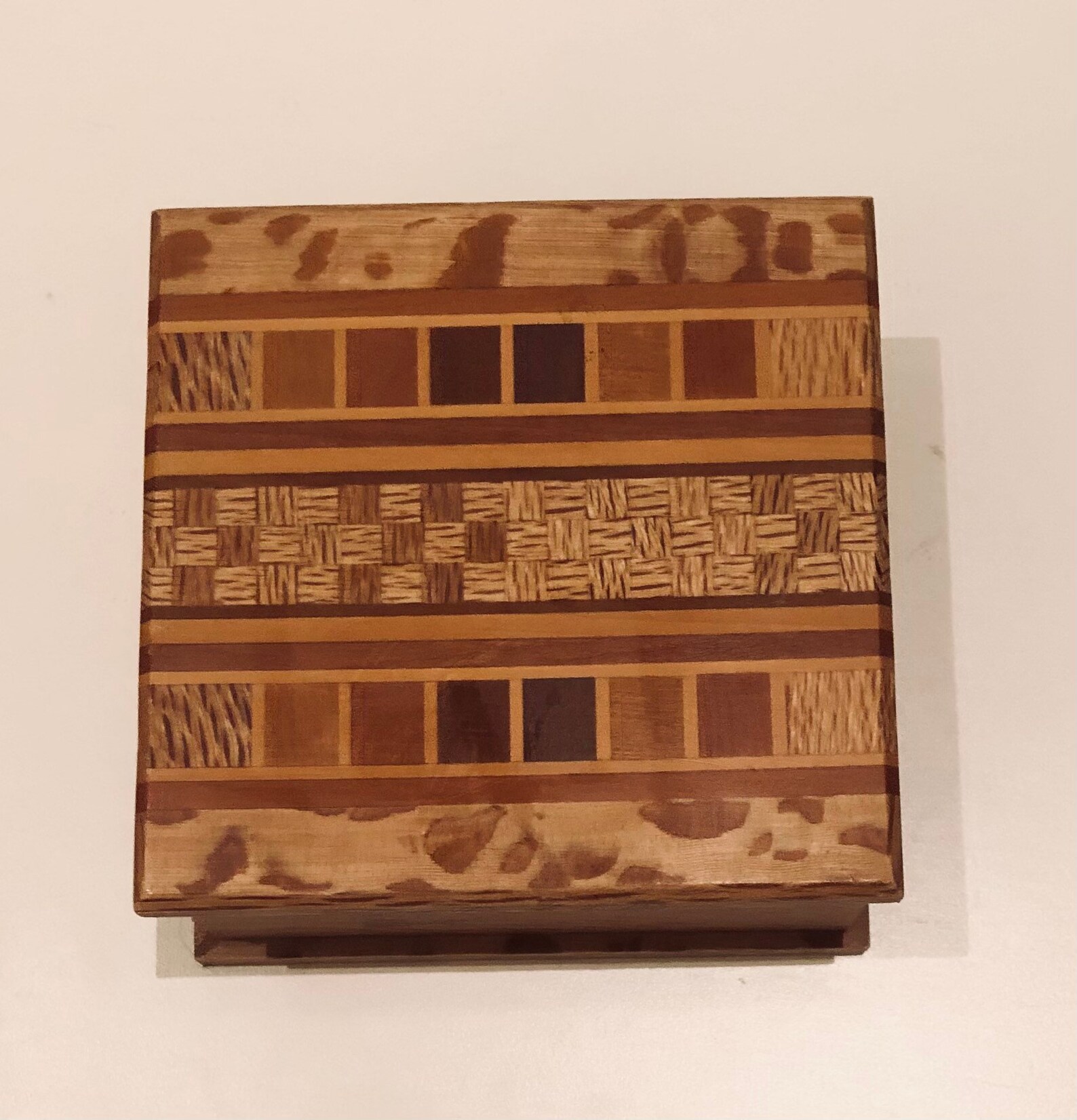 Vintage Sovereign Woodware Marquetry Trinket Box New Zealand - Etsy