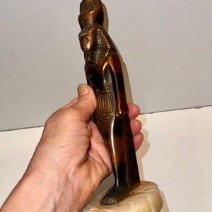 Vintage King Ramses Statue Copper Egyptian Pharoah Figure Pharaonic ...