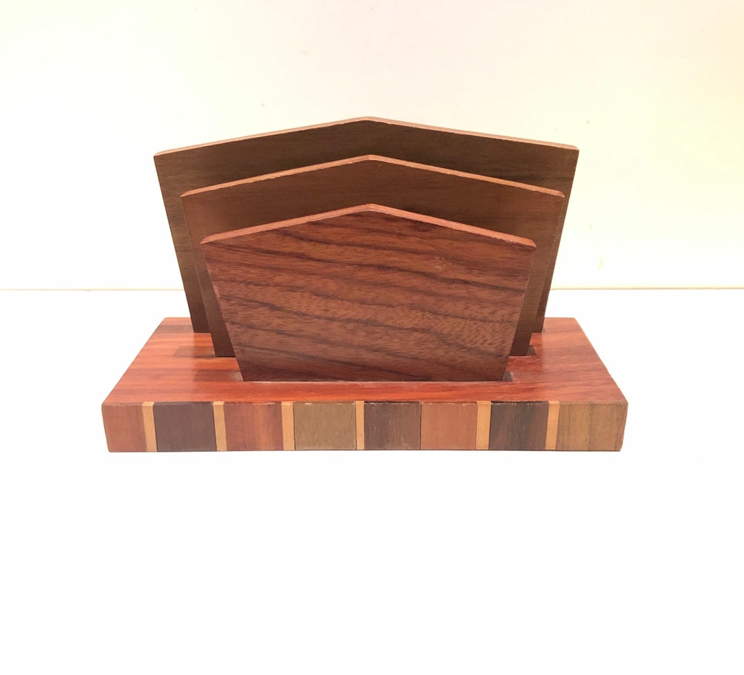 Primitive Handmade Art Deco Letter Rack Handcrafted Wood - Etsy