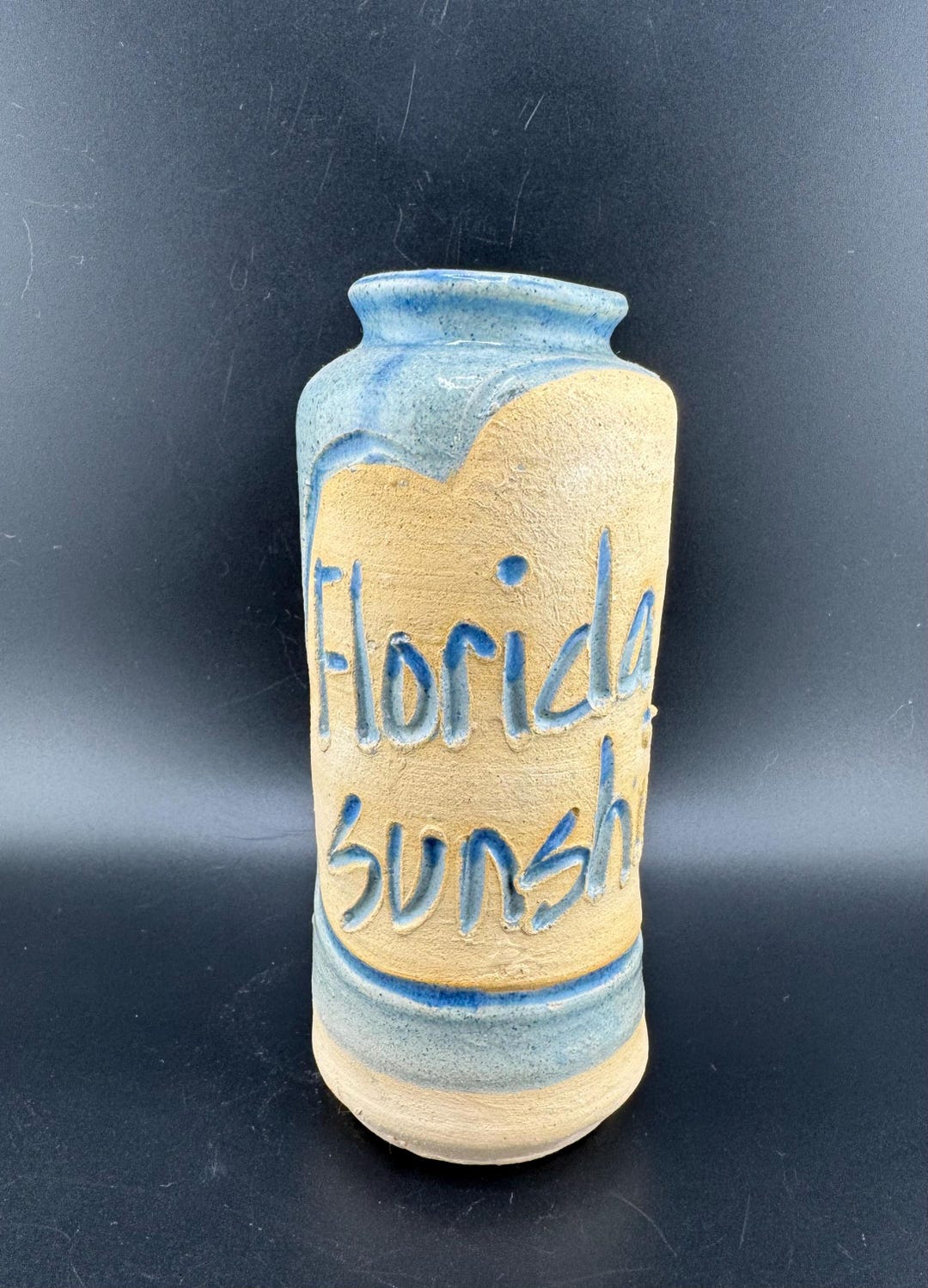 Vintage Hand Thrown Studio Pottery Canister Pat's Pots Florida Sunshine ...
