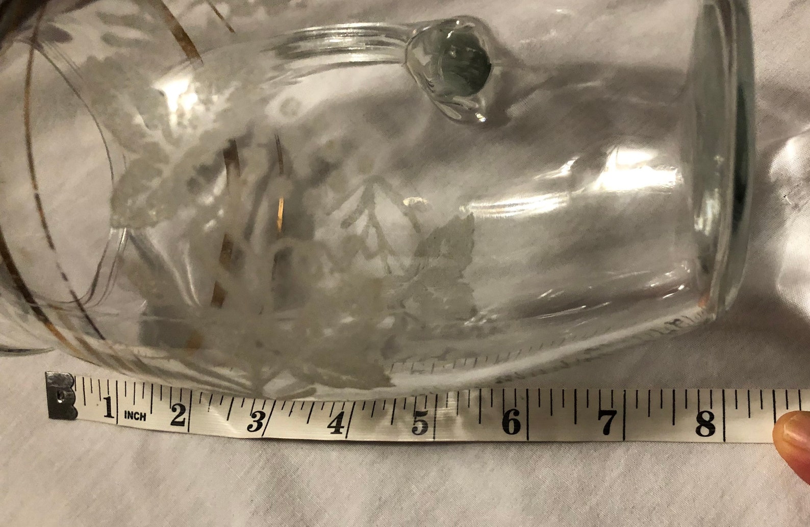 Vintage Bartlett Collins Etched Grapes and Vine Design Juice | Etsy