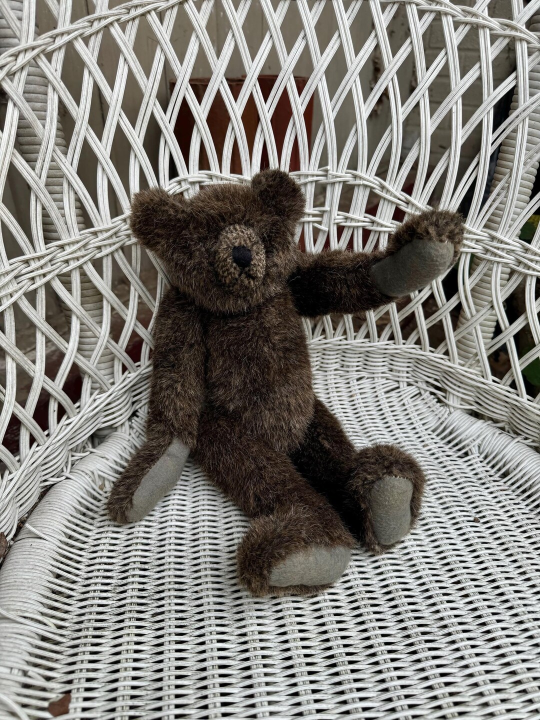 Vintage Brown Mary Meyer Green Mountain Bears Teddy Bear Jointed ...