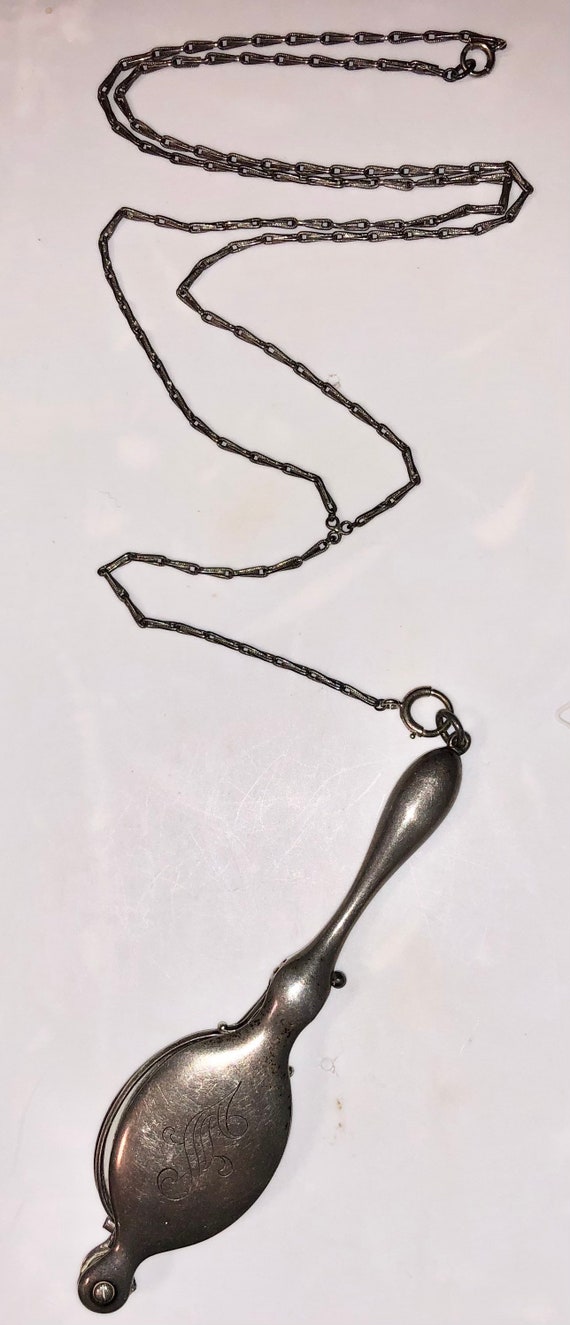 Antique Sterling Silver Victorian Lorgnette on Long M… - Gem