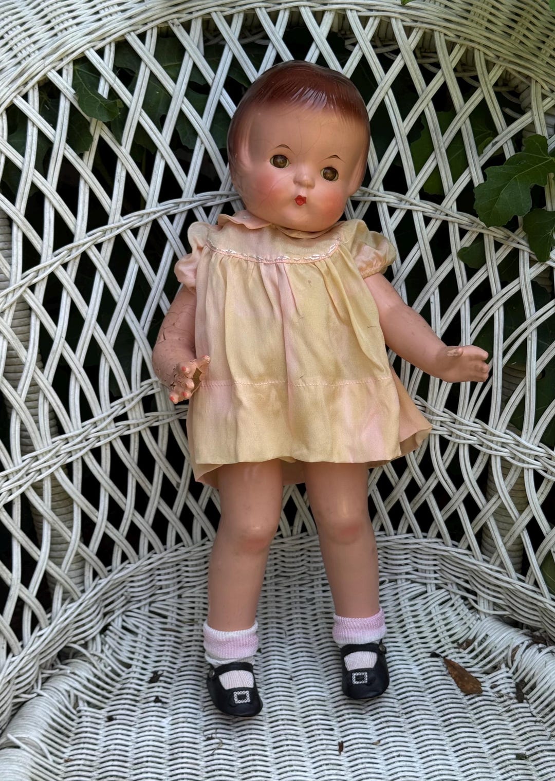 Antique 1930s Effanbee Composition Patsy Ann Doll 18” Sleep Eyes ...