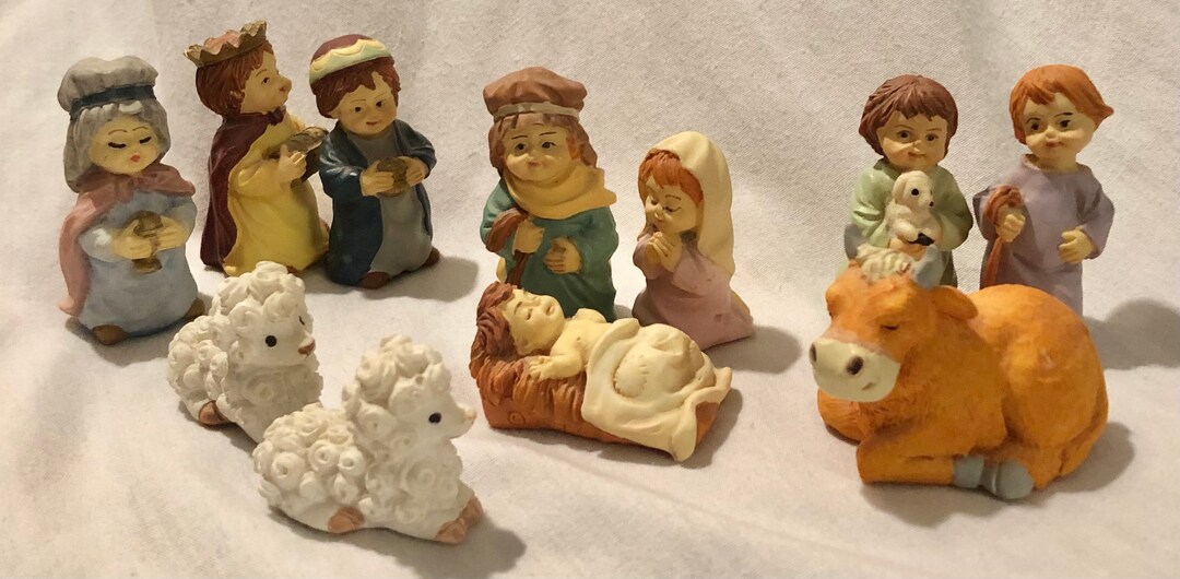 Vintage Nativity Set Religious Memorabilia Nativity Scene Collection 11 ...