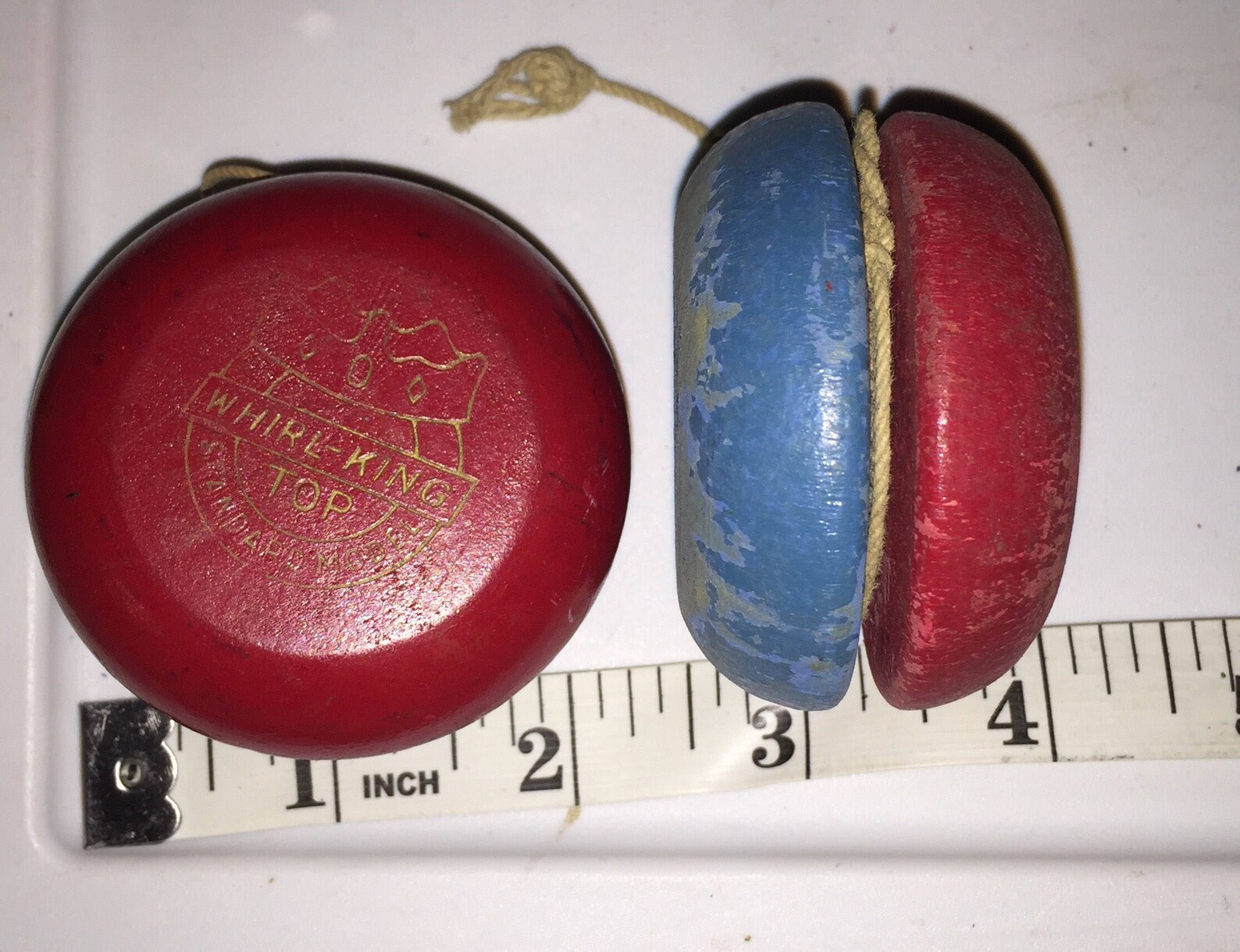 WHIRL-KING Top Wooden Yo Yo Each Red and Blue Circa 1950s Plus | Etsy