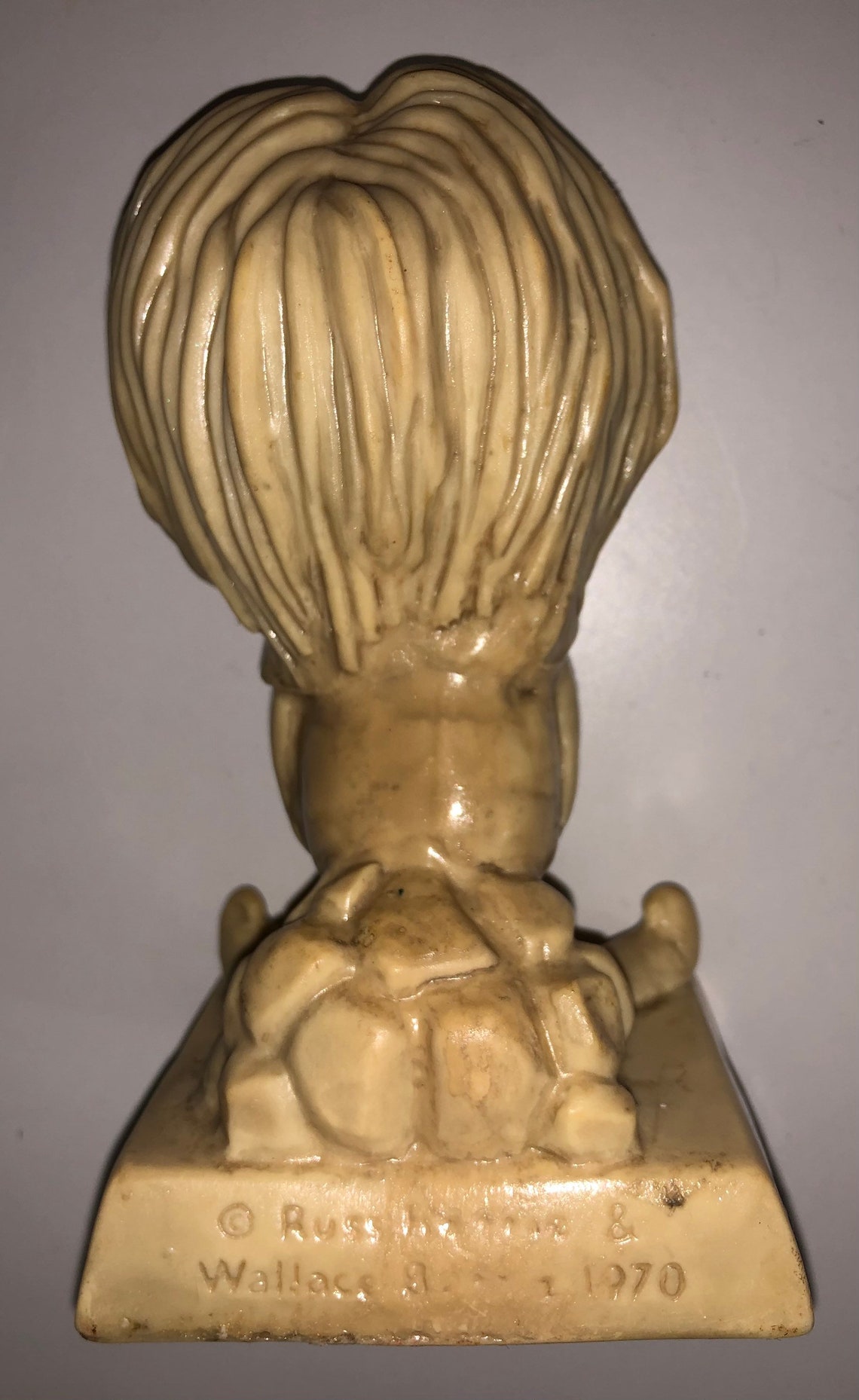 1970 Russ Berrie & Wallace Berrie Statue HAPPY BIRTHDAY! “from One ...