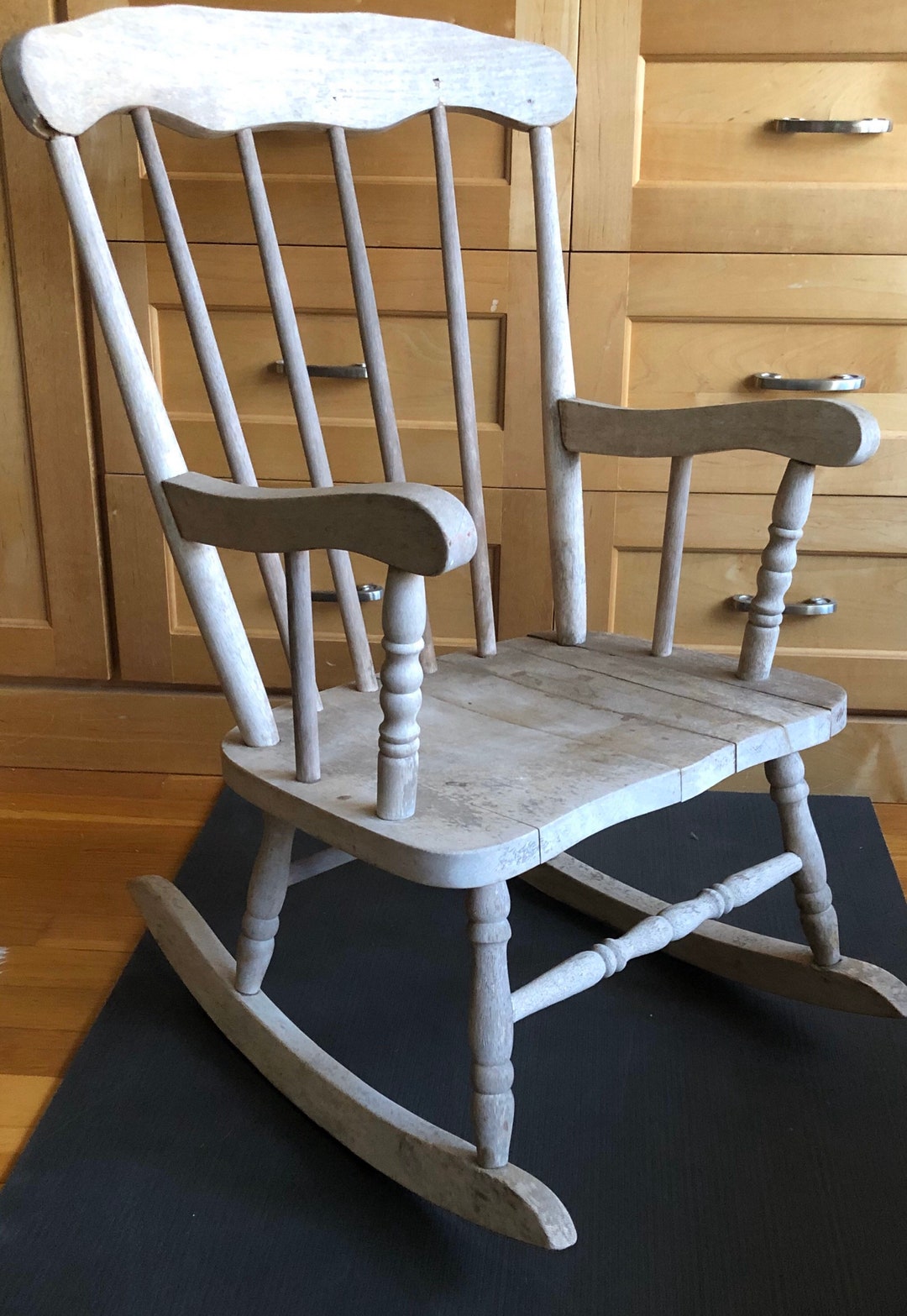 Child's Windsor Rocking Chair Vintage Doll Chair Antique Rocker Windsor ...