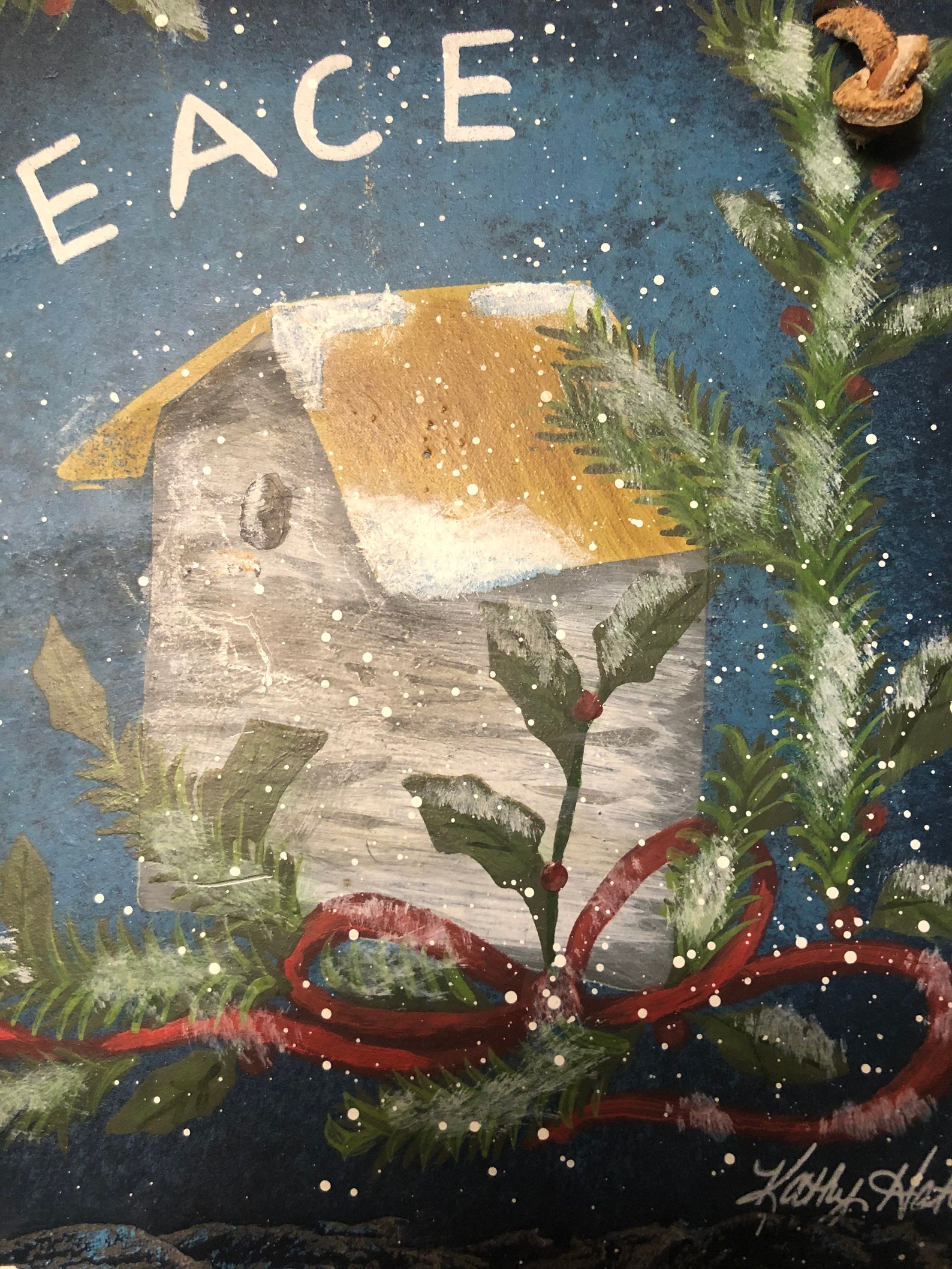 Original Pennsylvania Artist Kathy Hatch Birdhouse Painting - Etsy