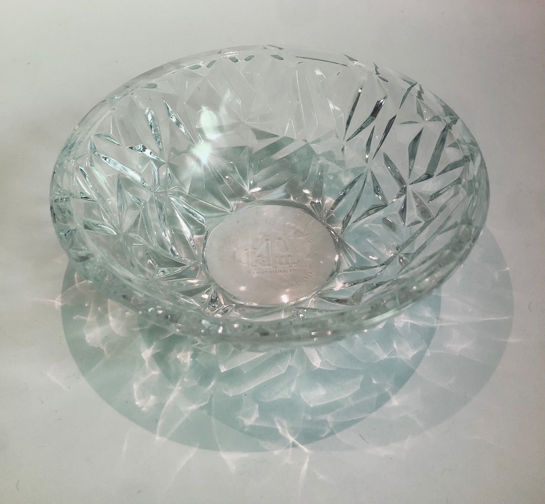 Vintage Tiffany & Co Crystal Berry Fruit Bowl Candy Dish Etched ...