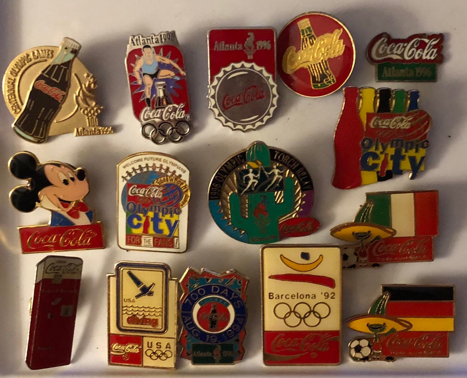 1996 Atlanta Olympics Coca Cola Pin Collection 15 Pieces | Etsy