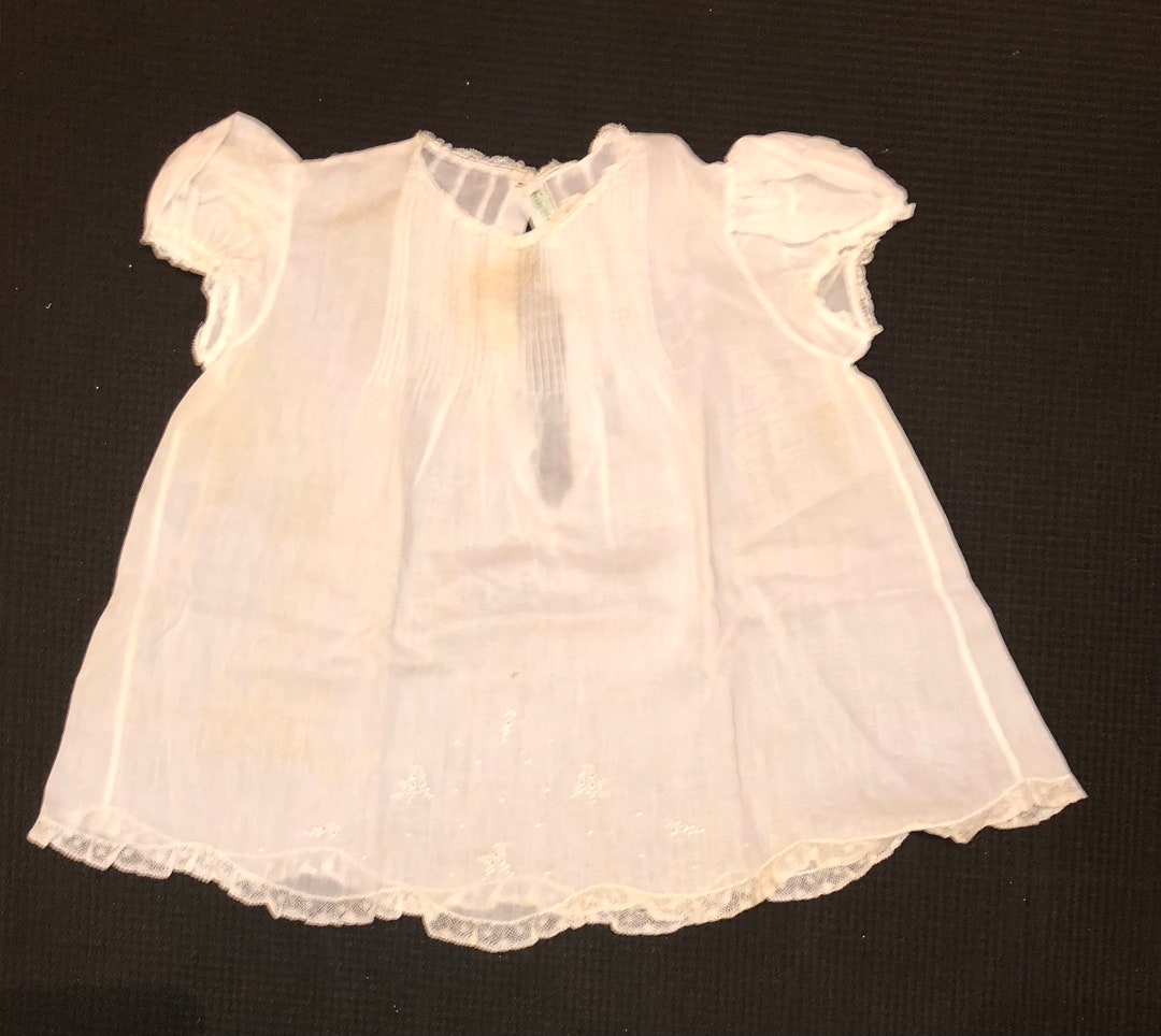 10 Pcs Embroidered Lace Filipino Vtg Baby Toddler Dresses Diaper Shirts ...
