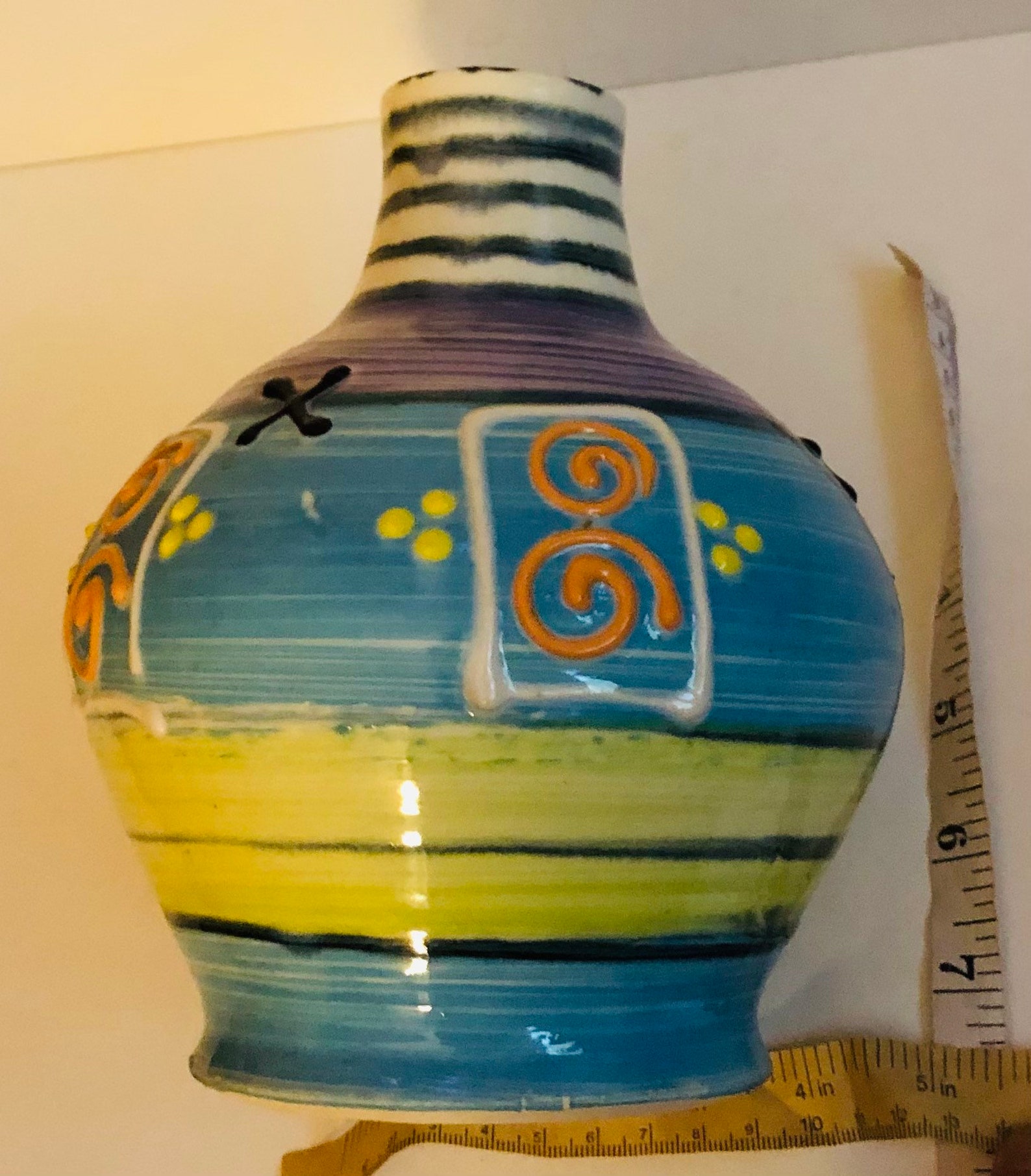 Polly the Potter Artist Signed Studio Vase Hand Thrown - Etsy