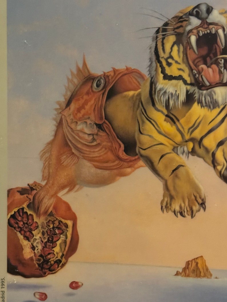 1995 Salvador Dalí Poster Dream Caused by the Flight of a Bee Around a ...
