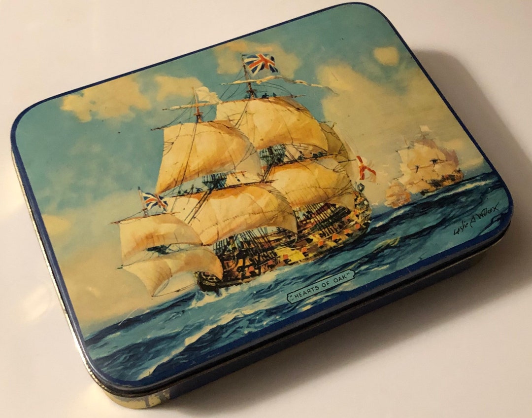 Vintage Toffee Tin Antique English Tin Made in England A.S. - Etsy UK