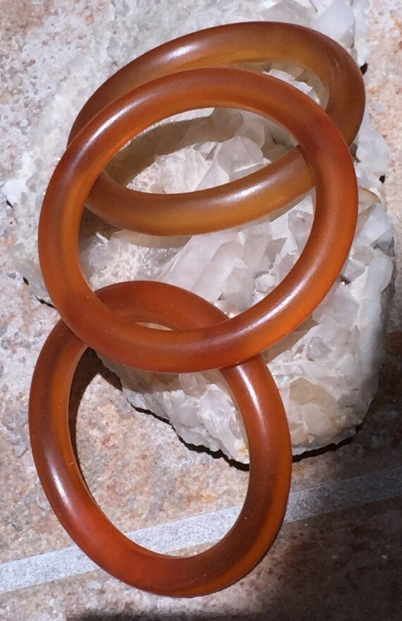 Rare Set Bakelite Bangles Matching Vintage Translucent | Etsy