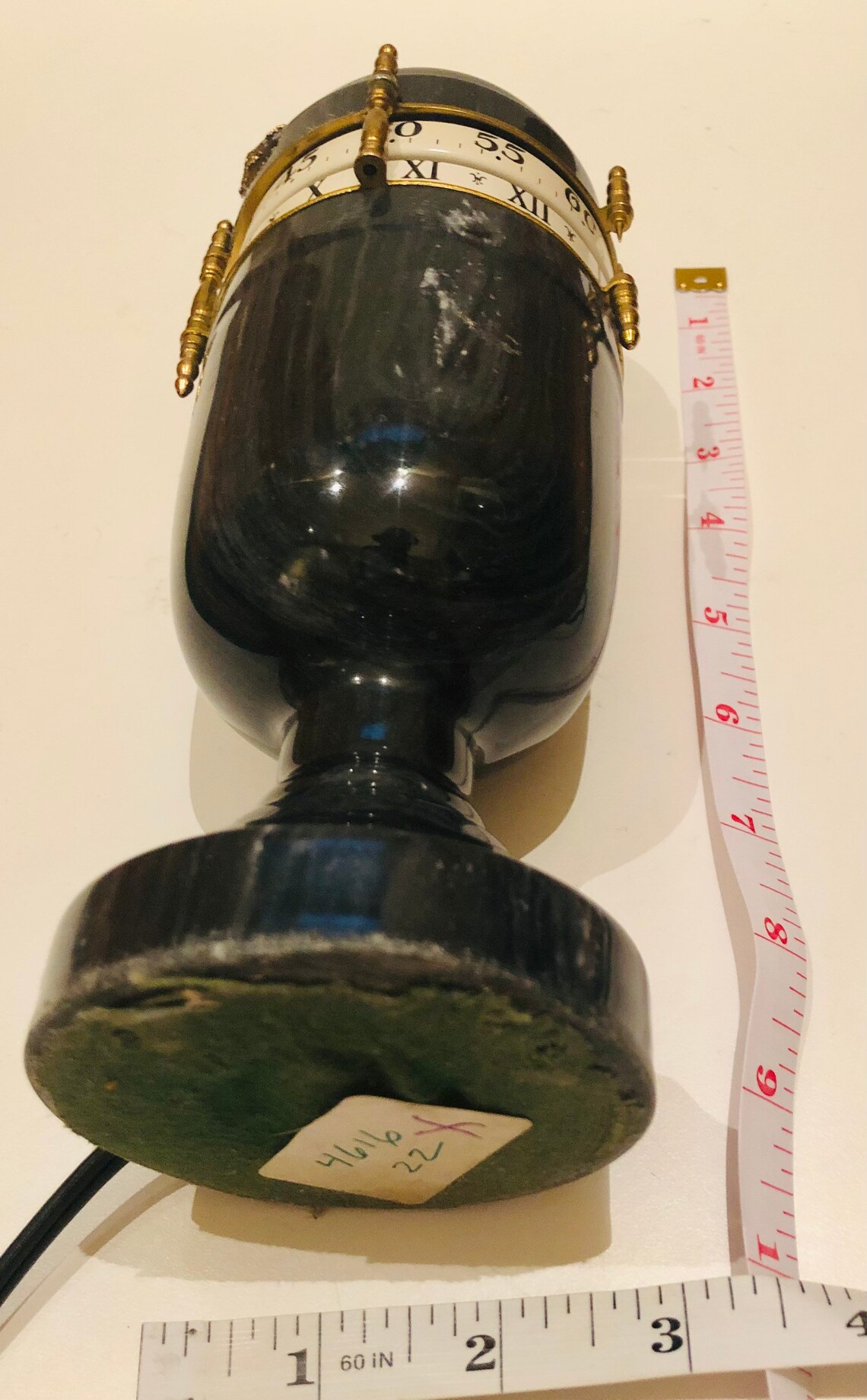 Rare Malachite French Annular Clock Enamel Dial Bronze Ormolu - Etsy