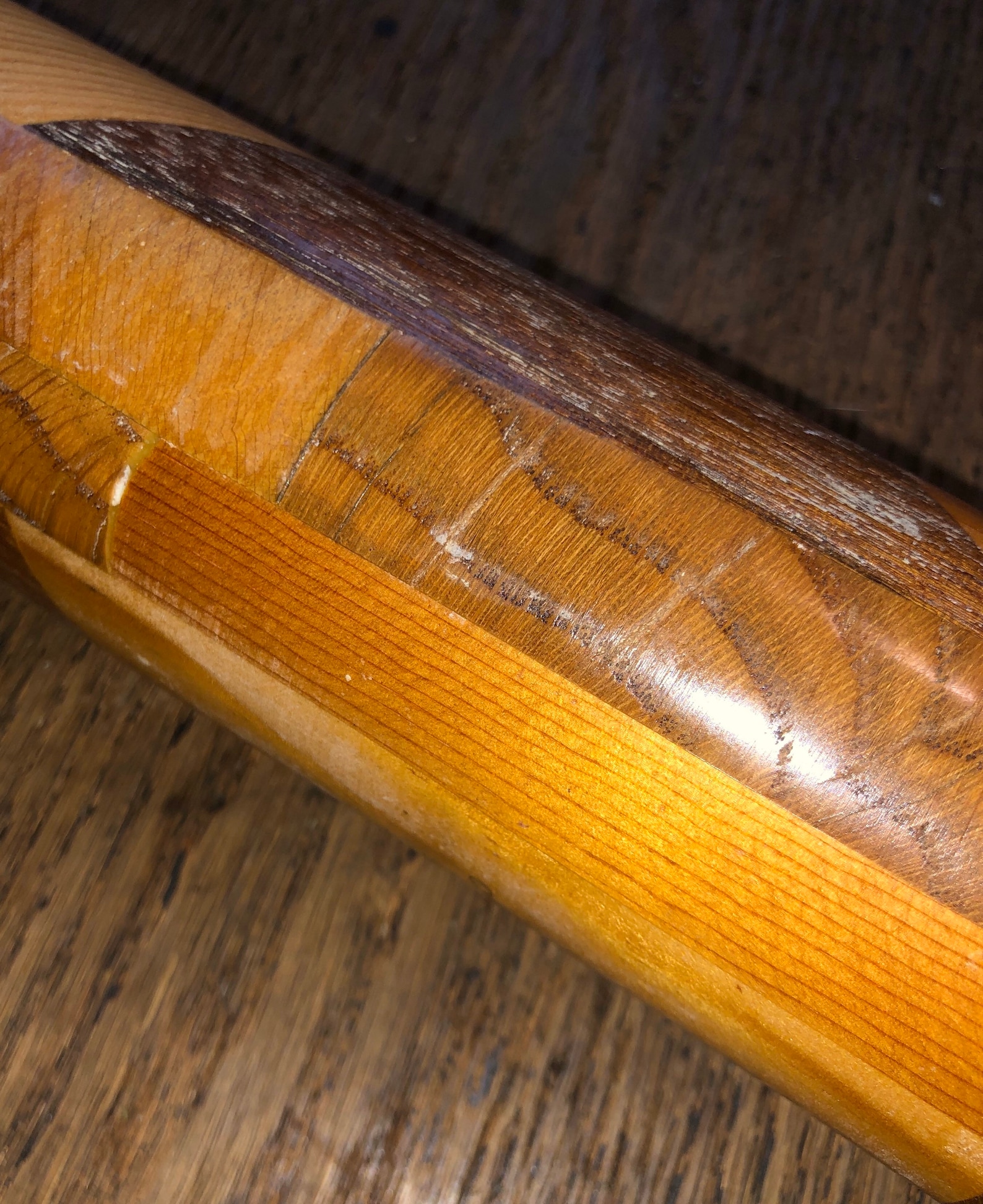 Vintage Wooden Rolling Pin Handmade Wood Inlay Marquetry | Etsy