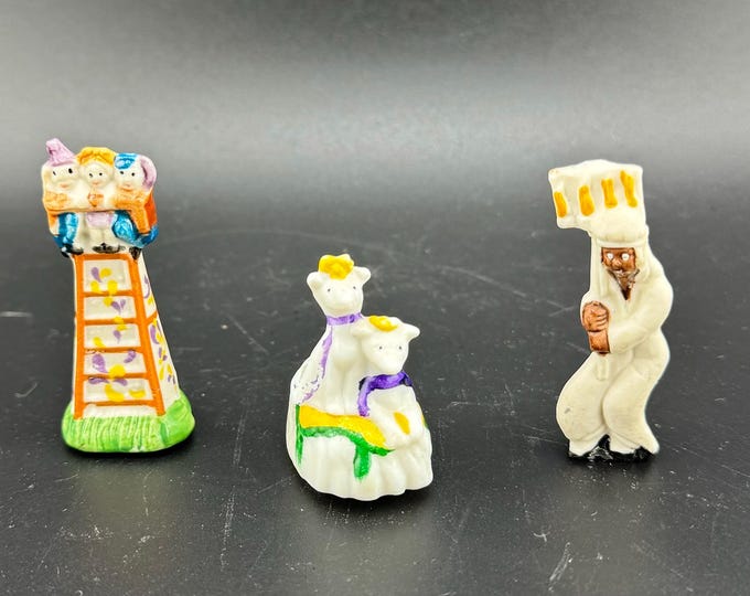 3 Vtg Haydels Bakery King Cake Dolls King Queen of Barkus Dogs Flambeau ...