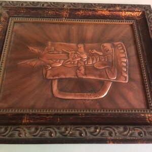 Vintage Repousse Copper Art Sculpture "what's in Your Beer?" Mug ...