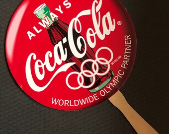 Coca-cola Olympic Fan 1996 Atlanta Paralympics Rare Coke - Etsy