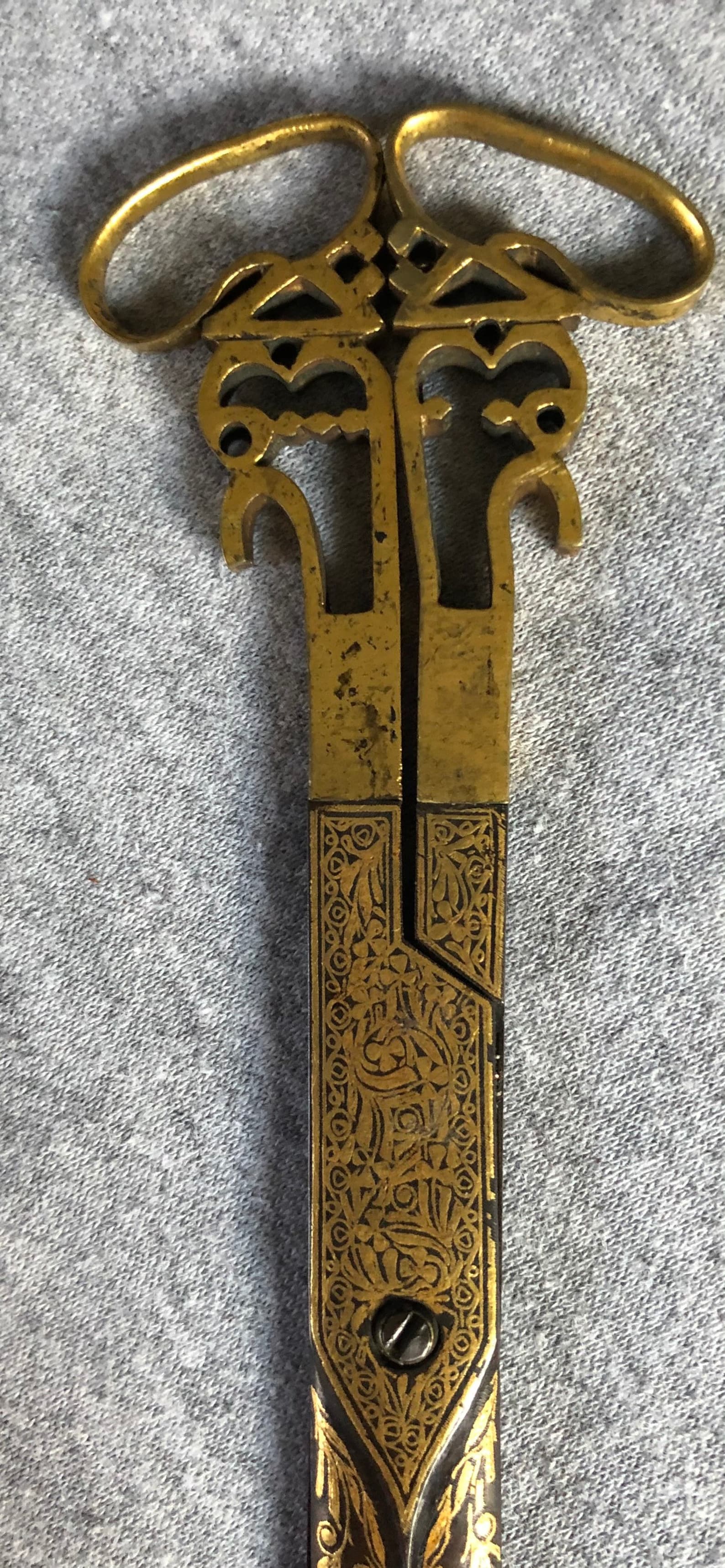 Antique Ottoman Calligraphers Scissors Turkey Antique Ottoman Persian ...