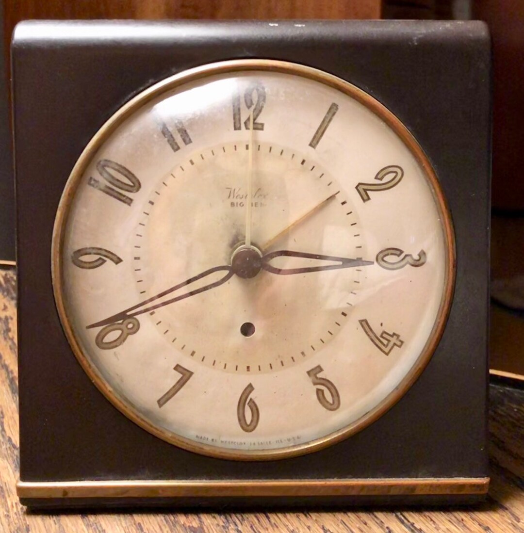 Vintage Art Deco 1948 Bakelite Big Ben Alarm Clock S6-D Bakelite ...
