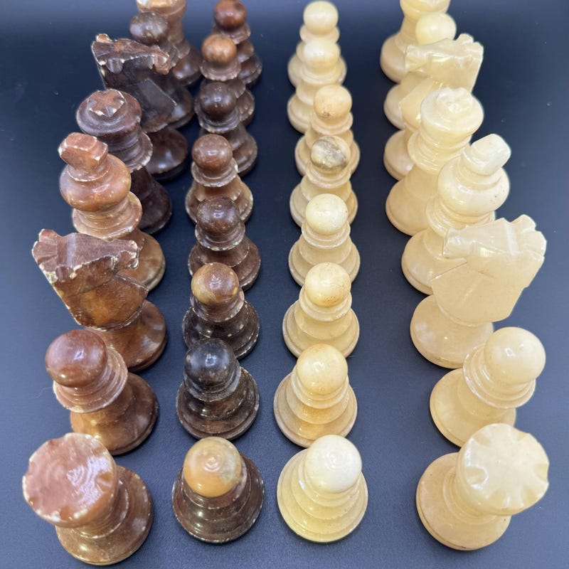 Stone Chess Set - Etsy