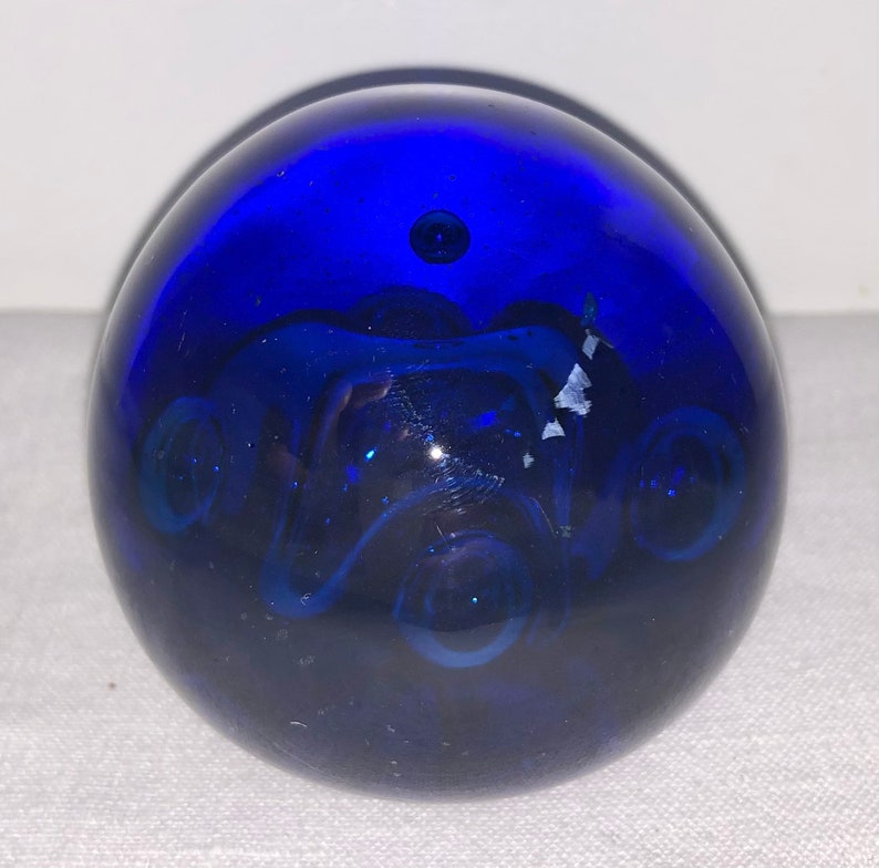 Vtg Rollin Karg Paperweight Hand Blown Glass Paperweight Controlled ...
