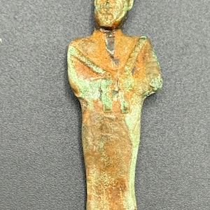 Ancient Egyptian Osiris Turquoise Faience Ushabti Pharaoh Amulet Egypt ...