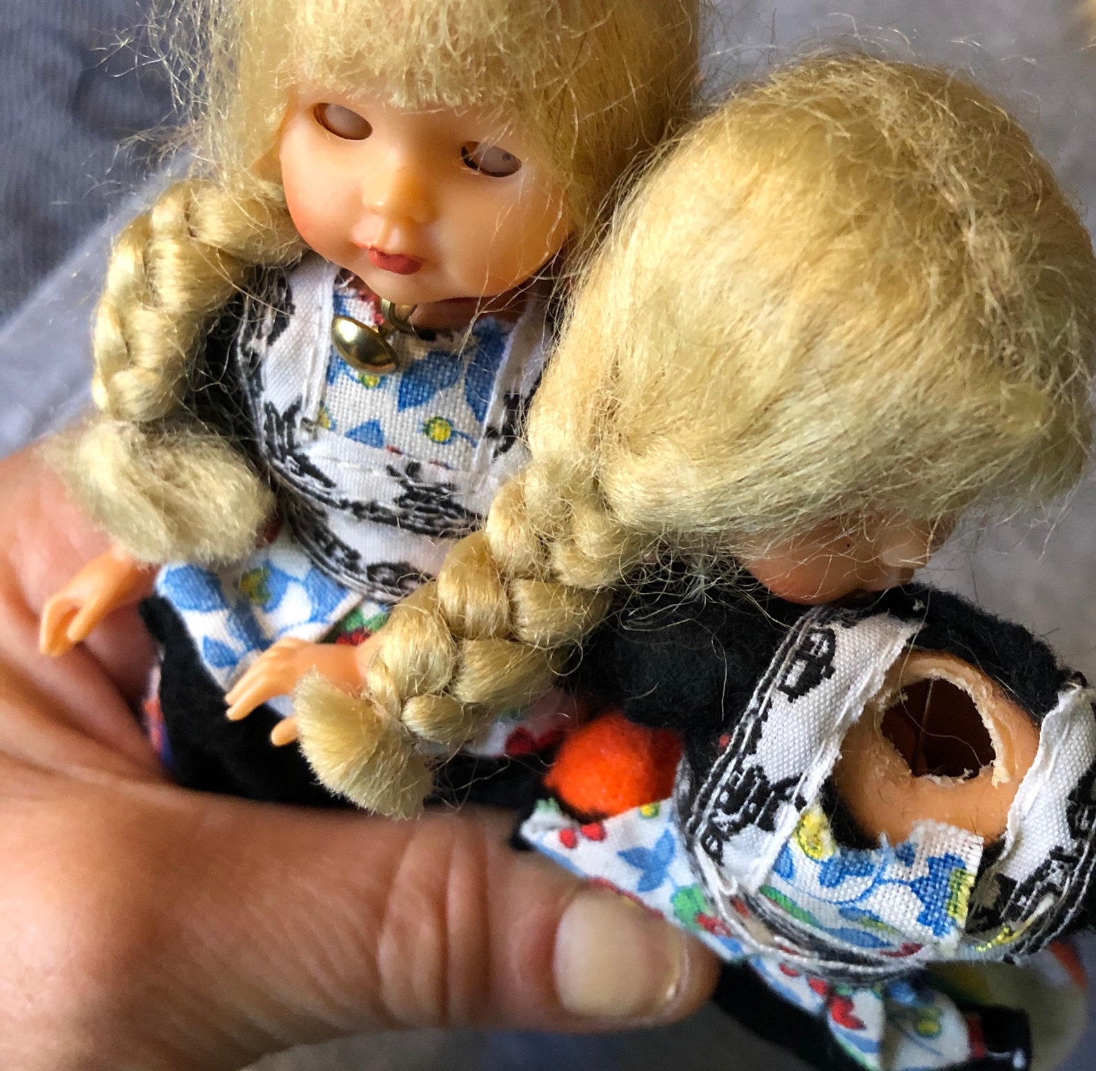 Antique Dutch Dolls for Restoration and Parts Petite Vintage | Etsy