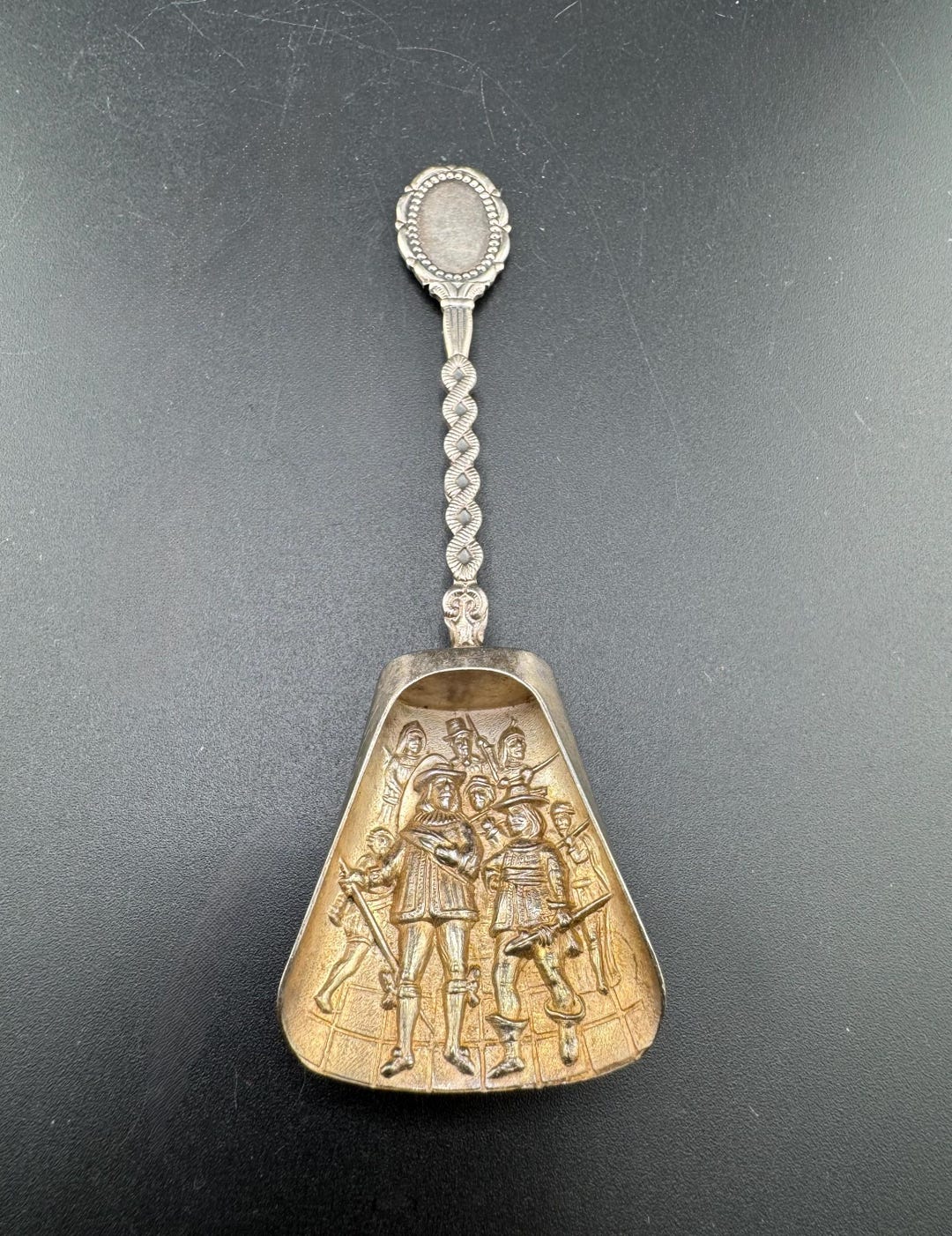 Vintage Dutch Sugar Shovel Tea Caddy Spoon EPNS Made in Holland “B ...