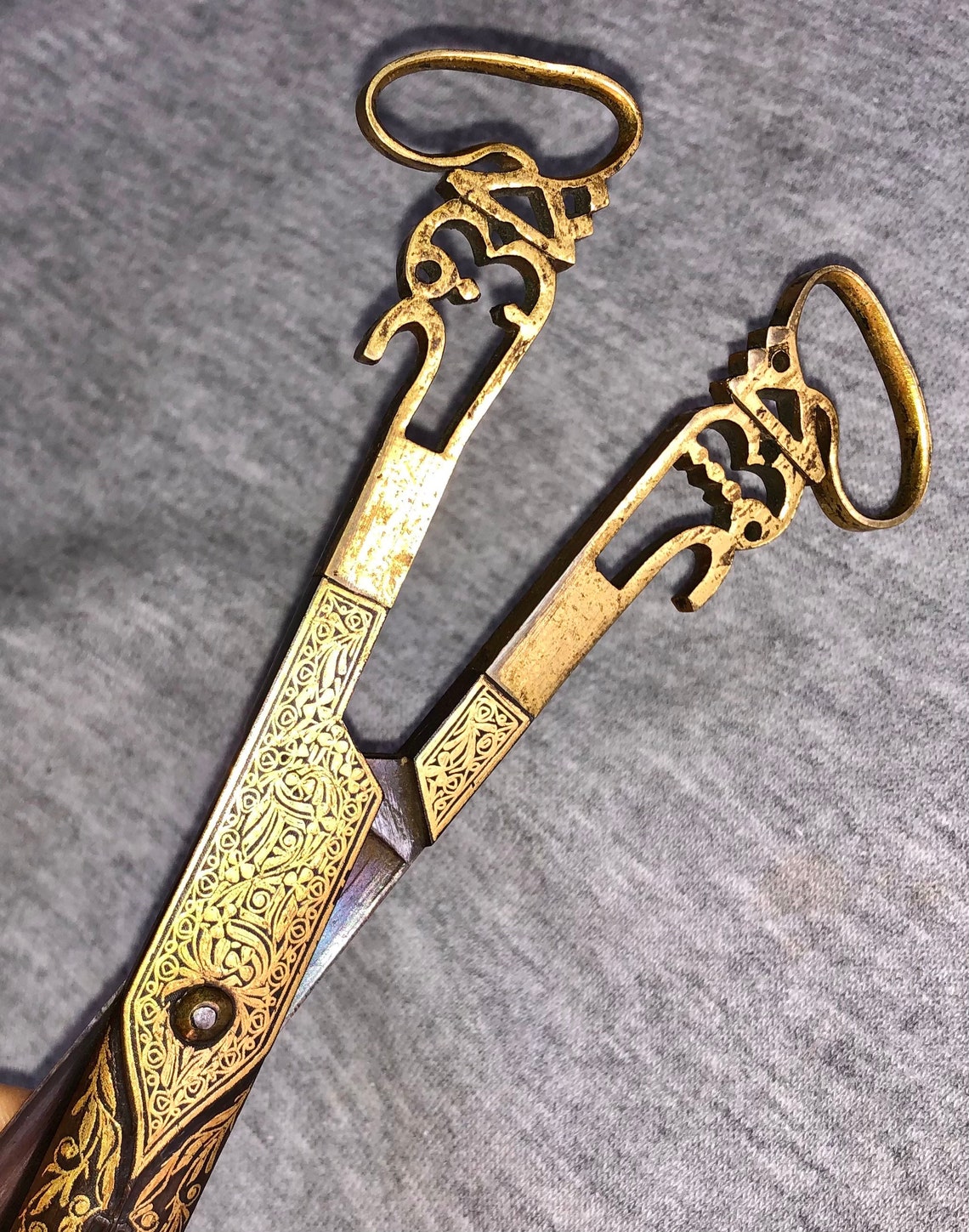 Antique Ottoman Calligraphers Scissors Turkey Antique Ottoman Persian ...