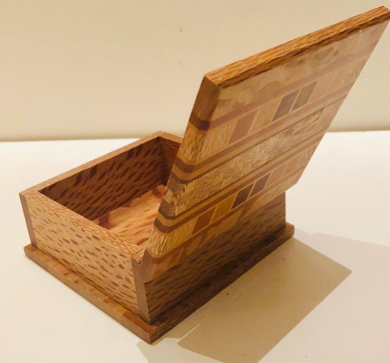 Vintage Sovereign Woodware Marquetry Trinket Box New Zealand - Etsy