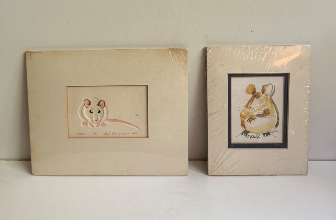 Whimsical Mouse Wall Art Original Dan Nedobeck Watercolor Painting ...