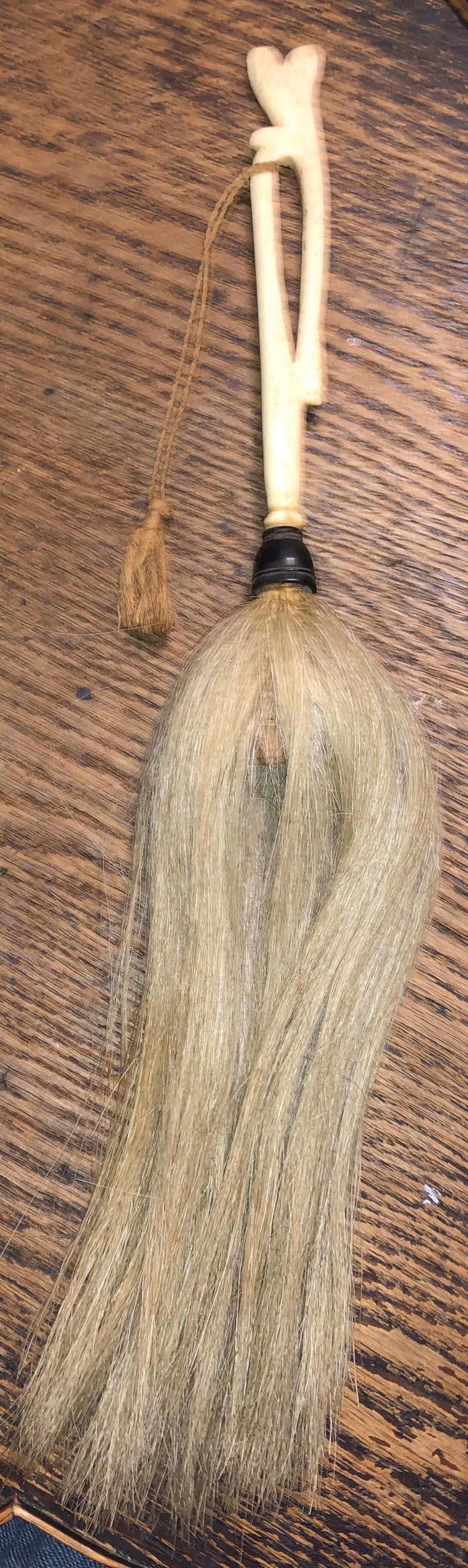 Antique Carved Ox Bone and Horse Hair Fly Swatter Fly Whisk | Etsy