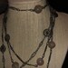 Israeli Brutalist Filigree Necklace Vintage Agate Chain Flapper ...