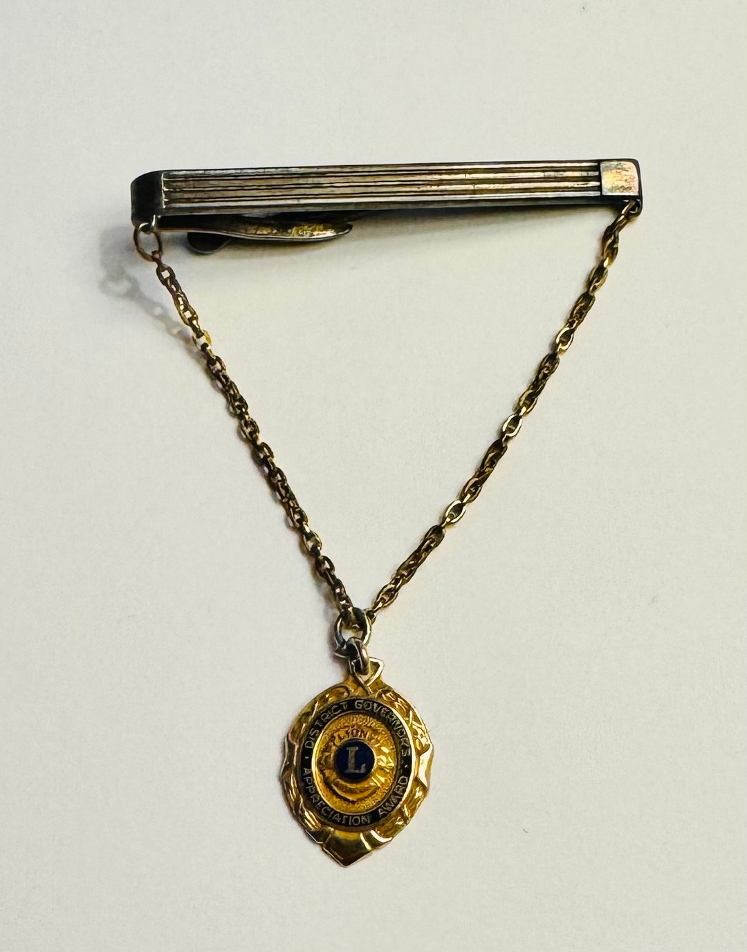 Vintage Gold Filled Lions Club Service Pendant District Governor's ...