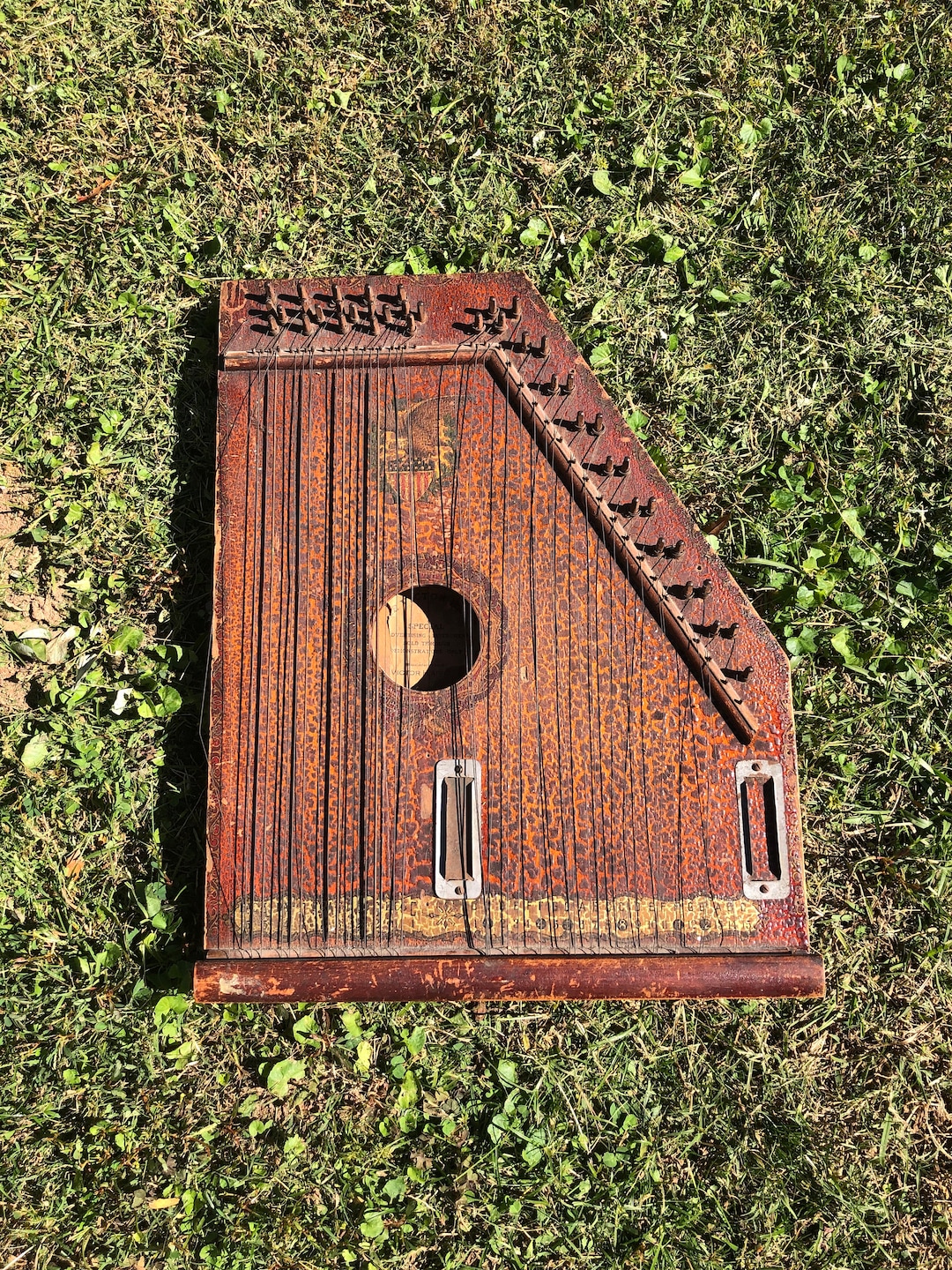 Antique Victor Harp Harpsichord Salesmen’s Sample Harp Autoharp Musical ...