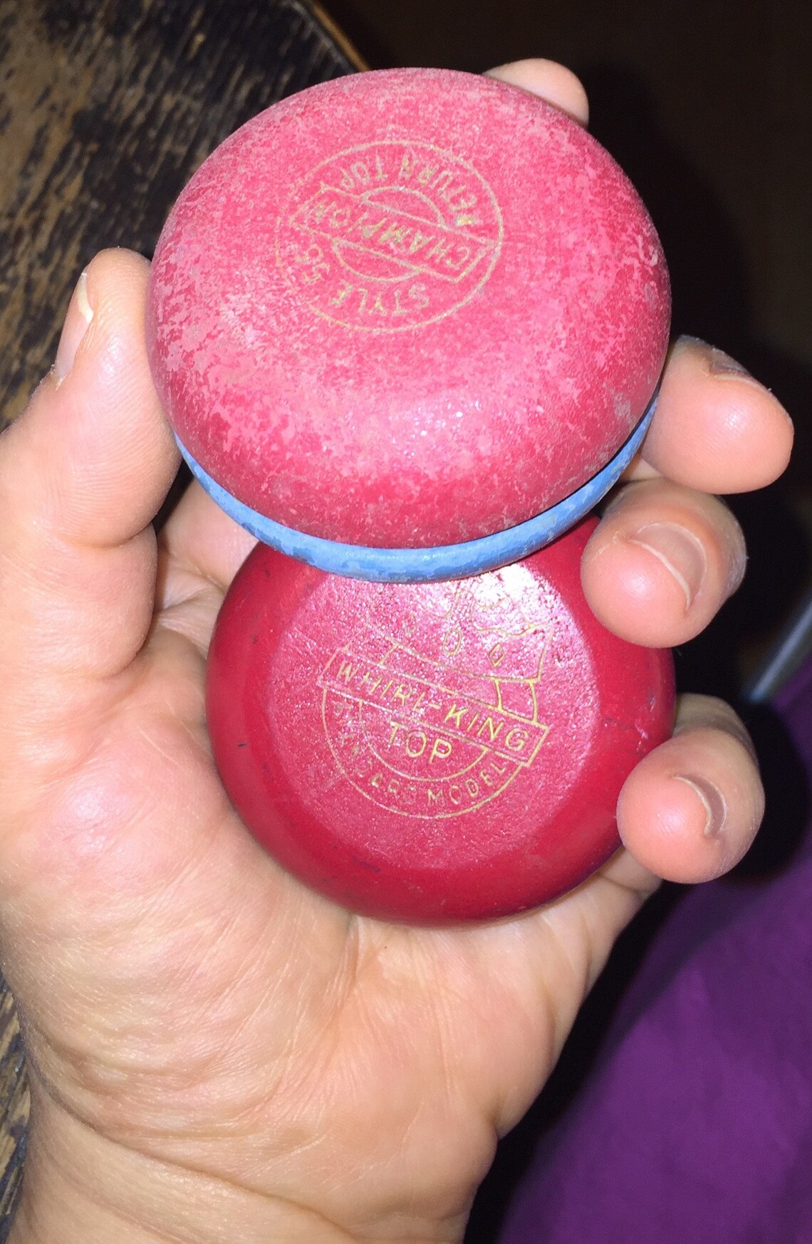 WHIRL-KING Top Wooden Yo Yo Each Red and Blue Circa 1950s Plus | Etsy