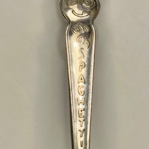 1960s Silver Plate Oh Oh Spaghettios Character Spoon Childrens Franco ...